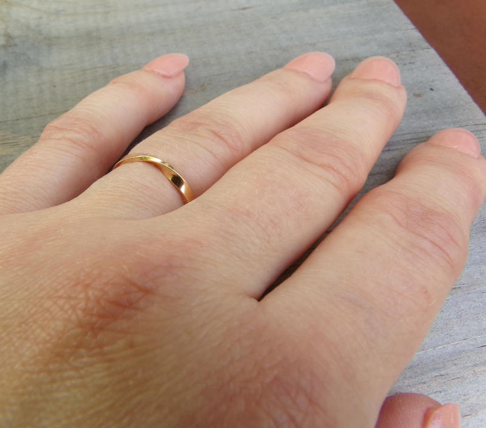 Mobius Ring Twist Band Ring 14k Gold Wedding Ring Promise Ring | Etsy