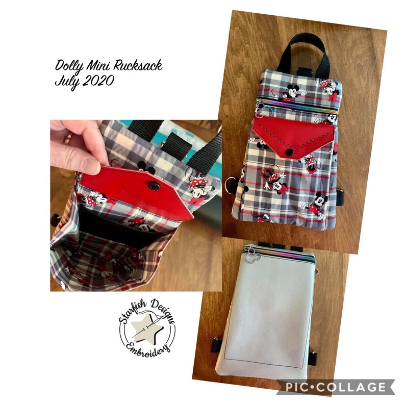 BUNDLE - Dolly Mini Rucksack Backpack - in the Hoop Zipper Bags - Lined ...