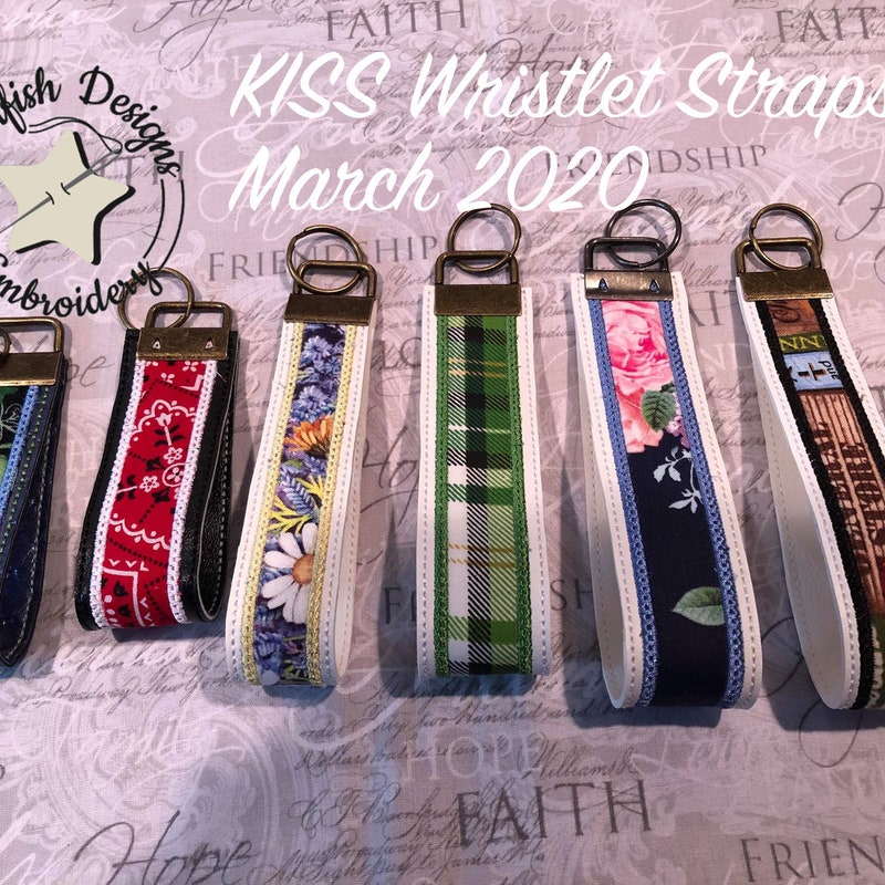 Webbing Key Fob Wristlet - Etsy