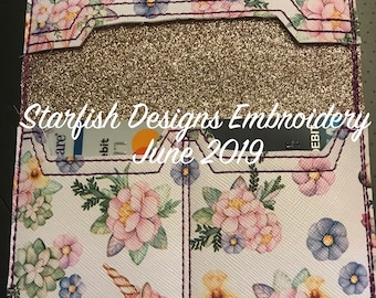 In the Hoop Blank Diagonal Zipper Pouch for Vinyl or Cloth - Etsy