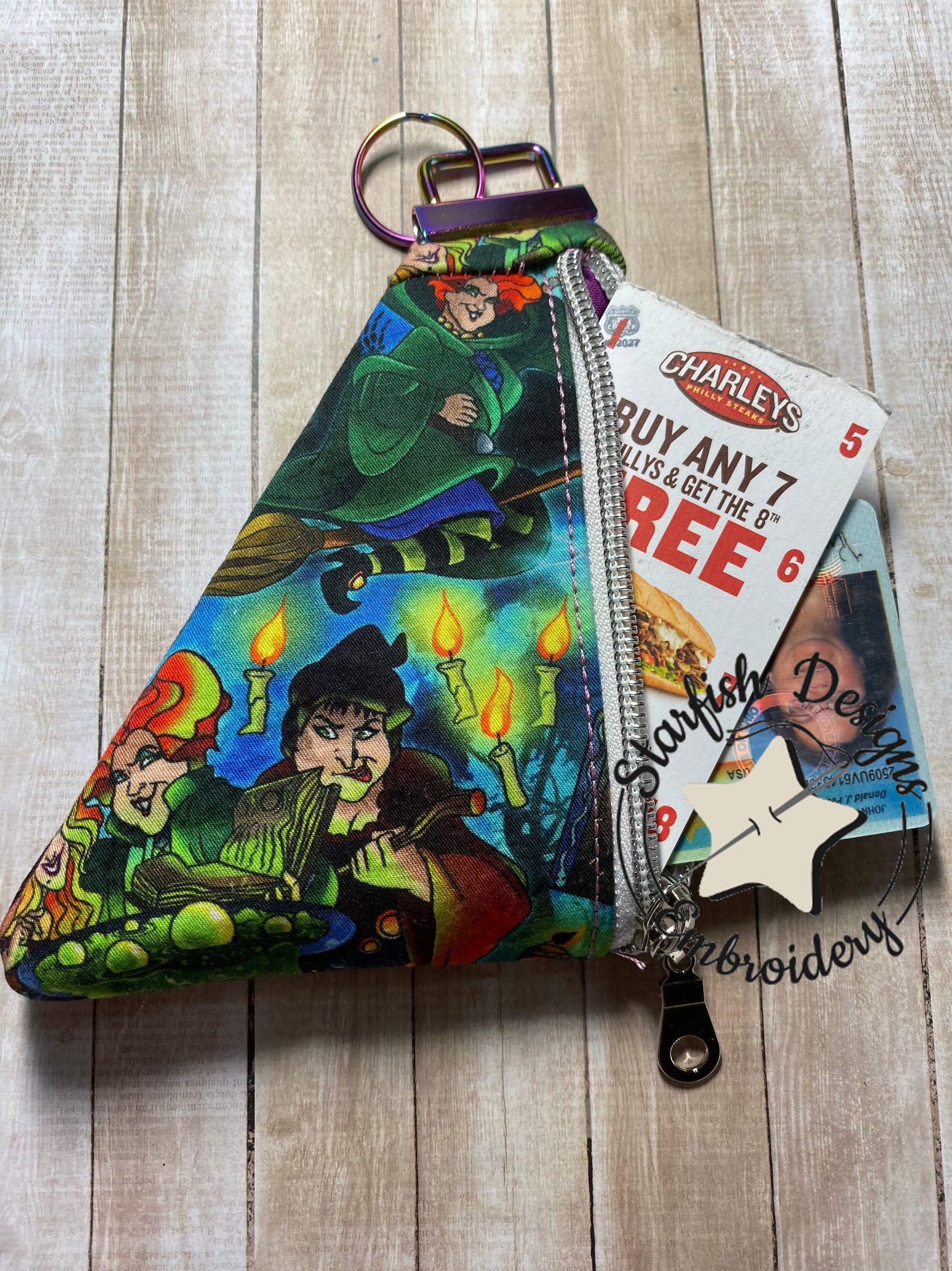 BUNDLE Right Angle Triangle in the Hoop ITH Zipper Fob BOTH - Etsy