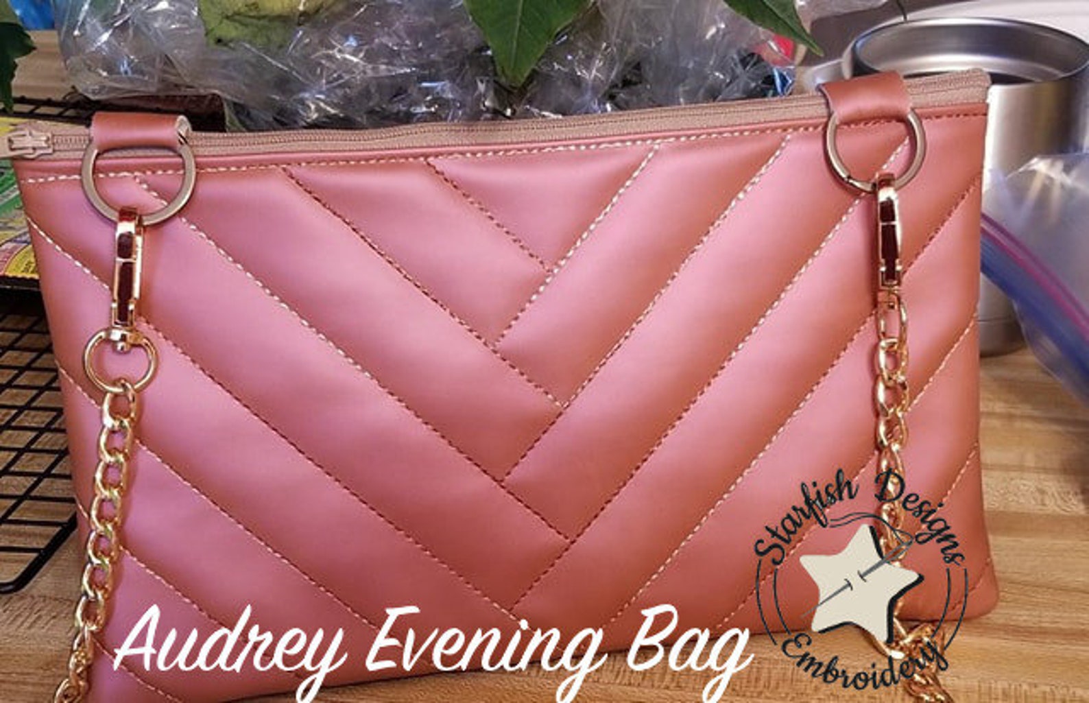 BUNDLE - Audrey Evening Bag - in the Hoop Zipper Bags - Full Lined - No ...