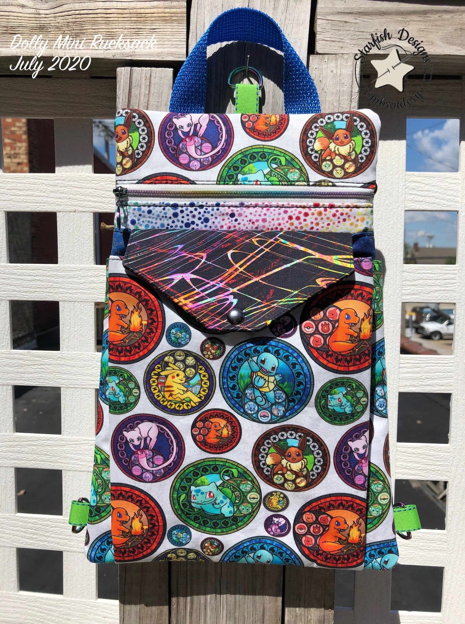 BUNDLE - Dolly Mini Rucksack Backpack - in the Hoop Zipper Bags - Lined ...
