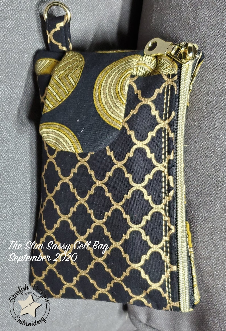 BUNDLE - the Slim Sassy Cell Phone Bag - in the Hoop Zipper Bags ...