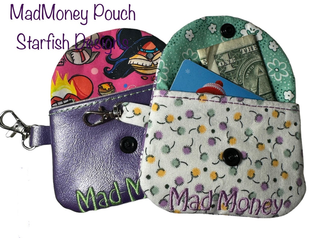 The Mad Money Wallet - ITH in the Hoop Embroidery Design - for 5x7 ...