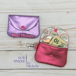 The Mad Money Wallet - ITH in the Hoop Embroidery Design - for 5x7 ...