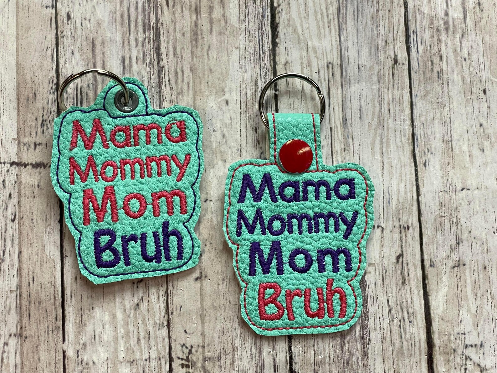 ITH Evolution of Mom to Bruh Snap Tab and Eyelet Series Key Fob ...