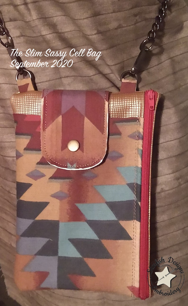 BUNDLE - the Slim Sassy Cell Phone Bag - in the Hoop Zipper Bags ...
