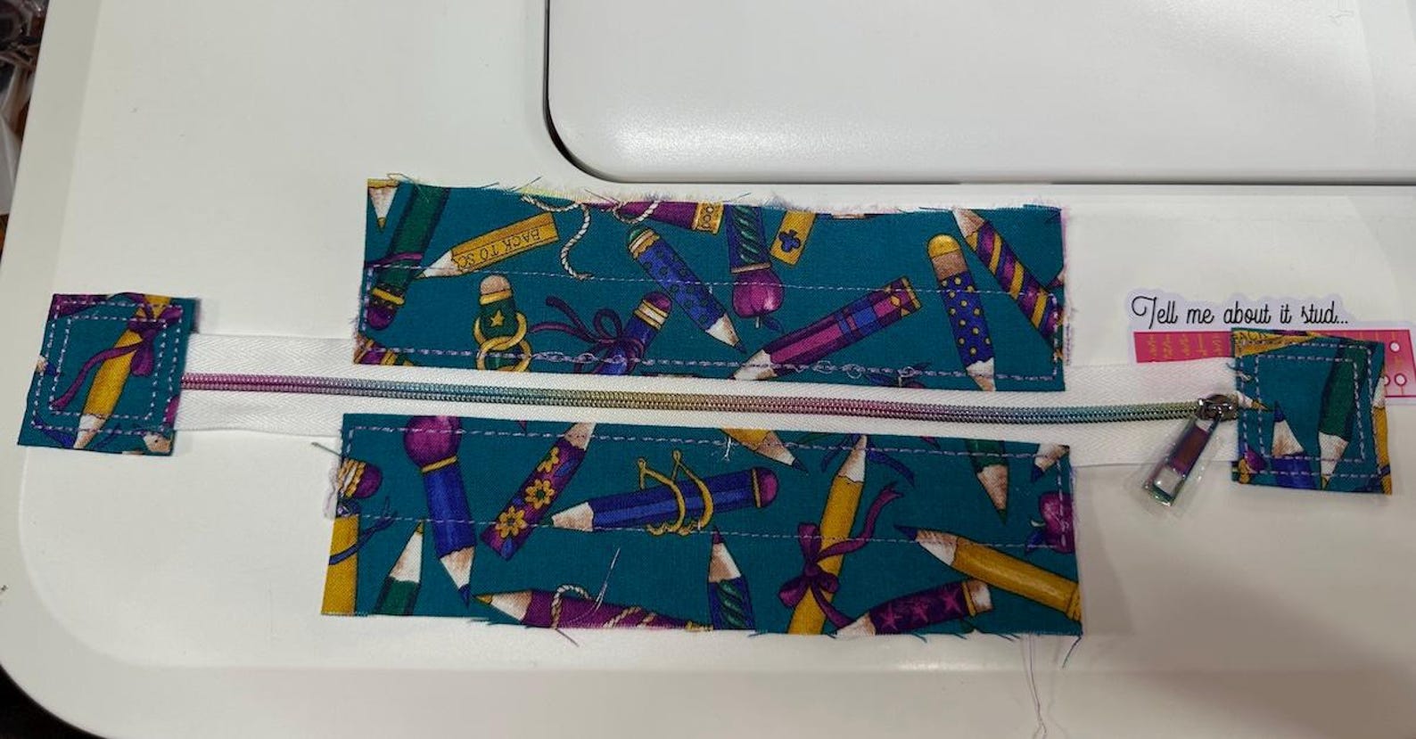 Zipper Placket Panel in the Hoop - for Hoops 4x4 to 8x14 - 12 Sizes ...