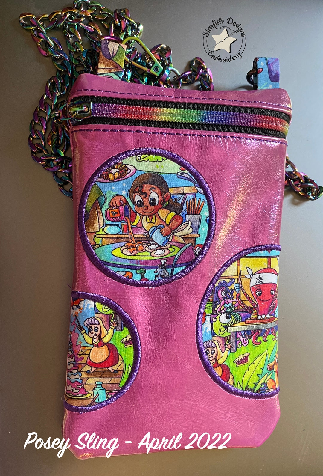 The Posey Sling - in the Hoop Cell Phone Sling With Credit Card Slot ...
