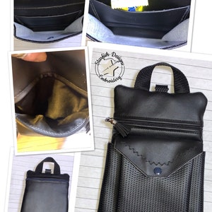 BUNDLE - Dolly Mini Rucksack Backpack - in the Hoop Zipper Bags - Lined ...