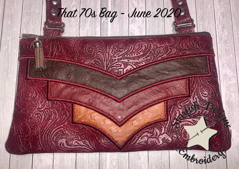 BUNDLE - That 70s Bag - in the Hoop Zipper Bags - Lined 9 Sizes From 18 ...