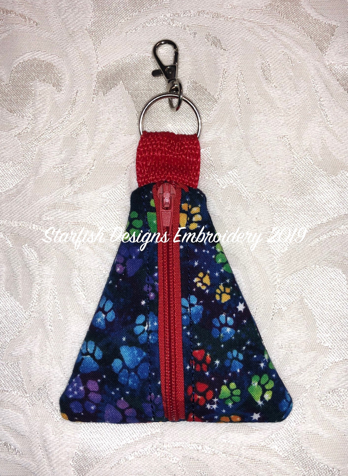 BUNDLE - in the Hoop ITH Triangle Key Fob Pouch Zipper Bag BOTH 4x4 ...