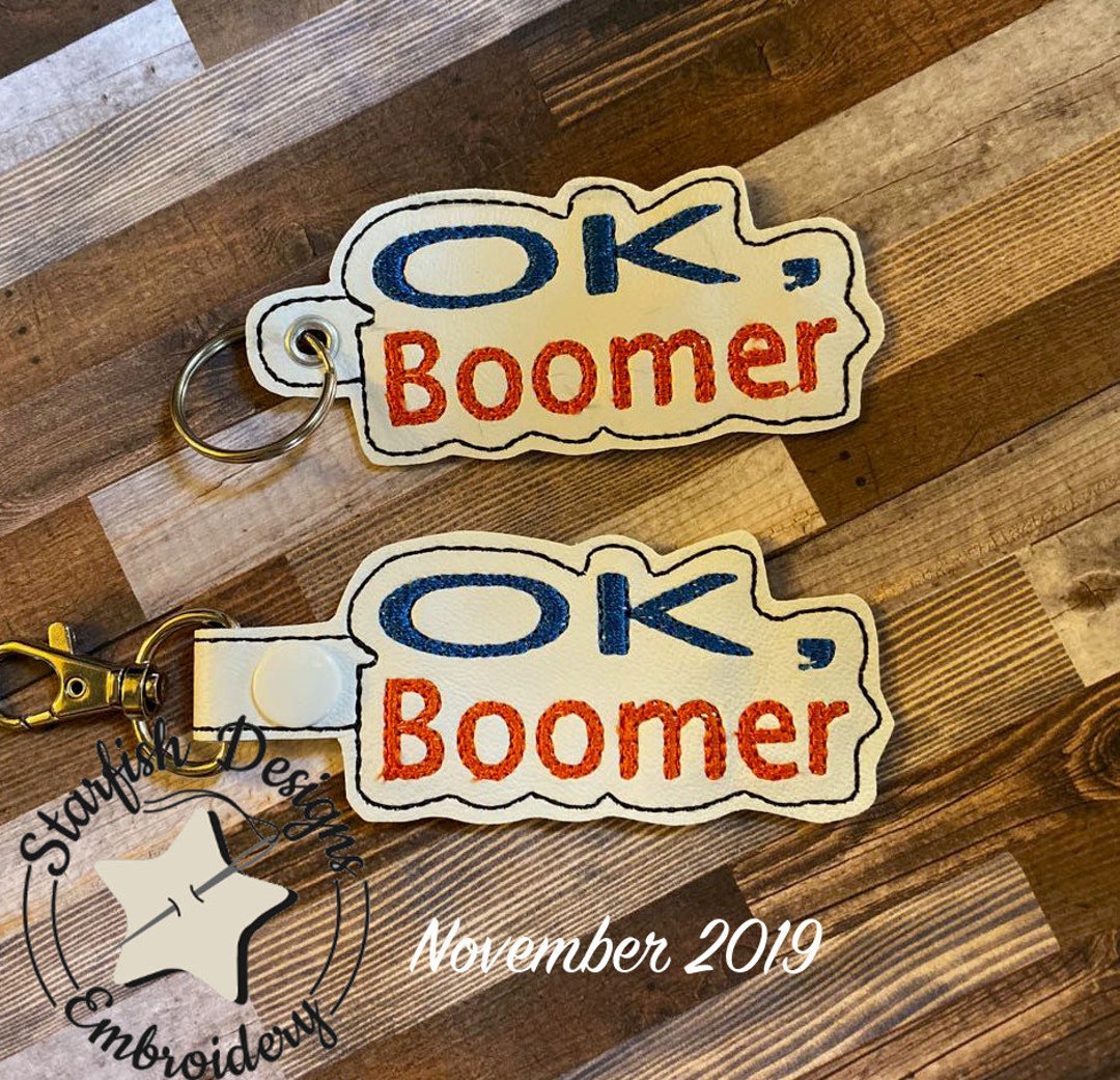 In the Hoop OK Boomer Embroidery Design for 4x4 and 5x7 Hoops Digital ...