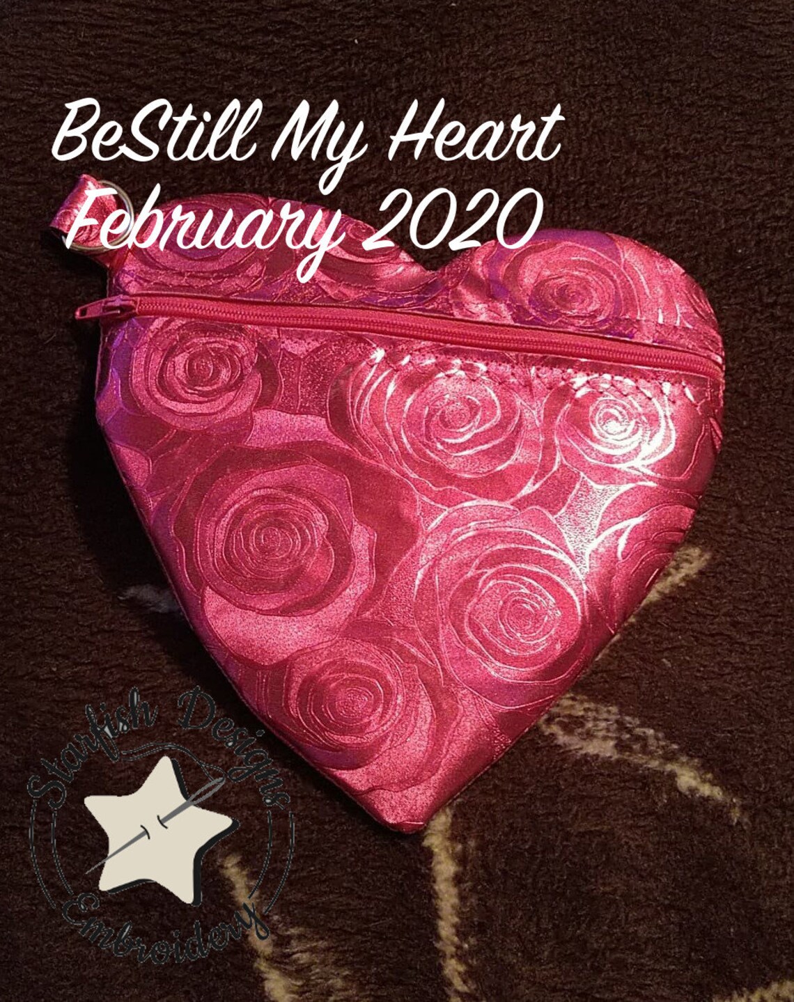 BUNDLE - Bestill My Heart Shaped Zipper Pouch - in the Hoop Zipper Bags ...