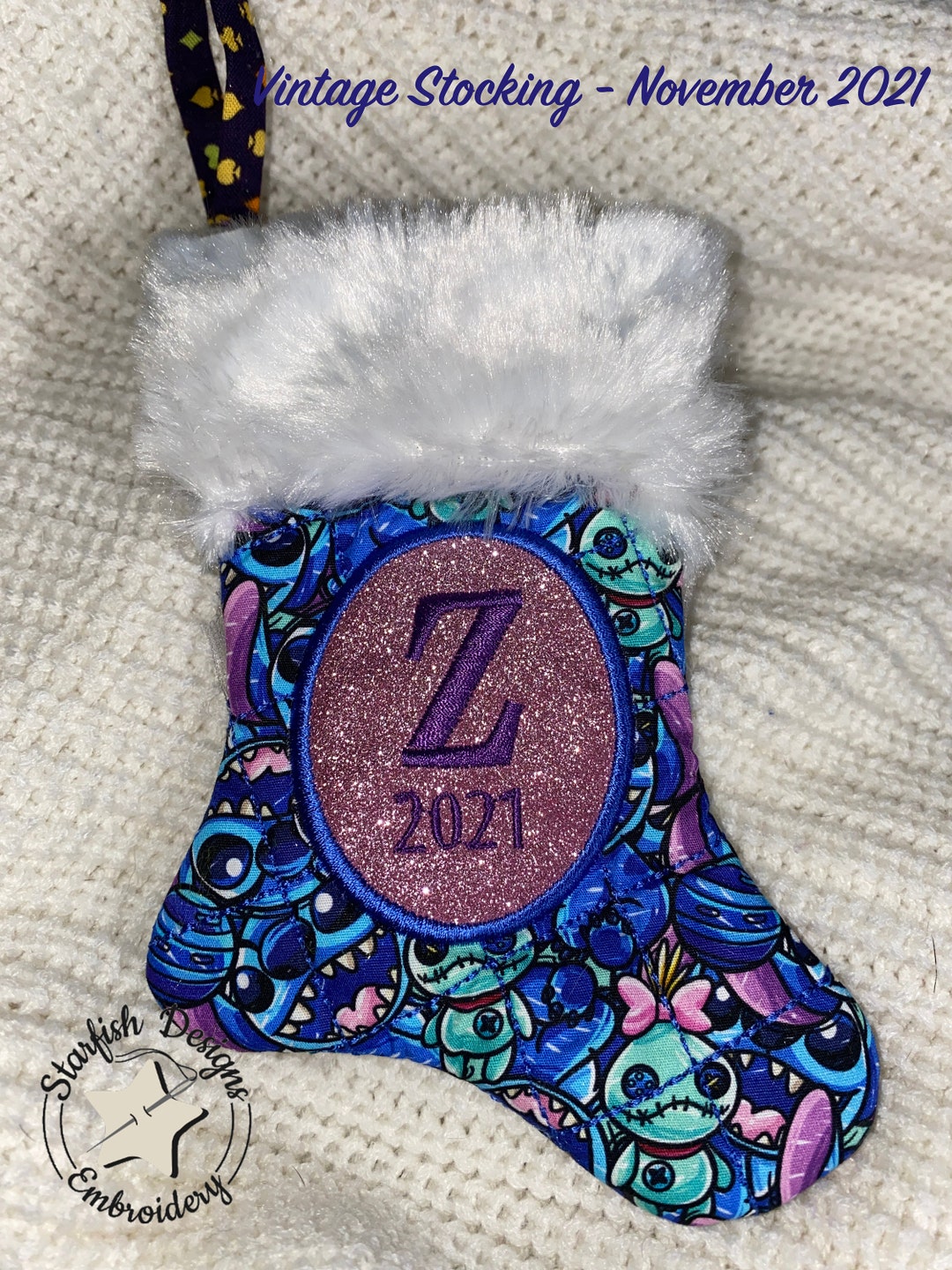 BUNDLE - Vintage Stocking Applique in the Hoop Stocking - Full Lined ...