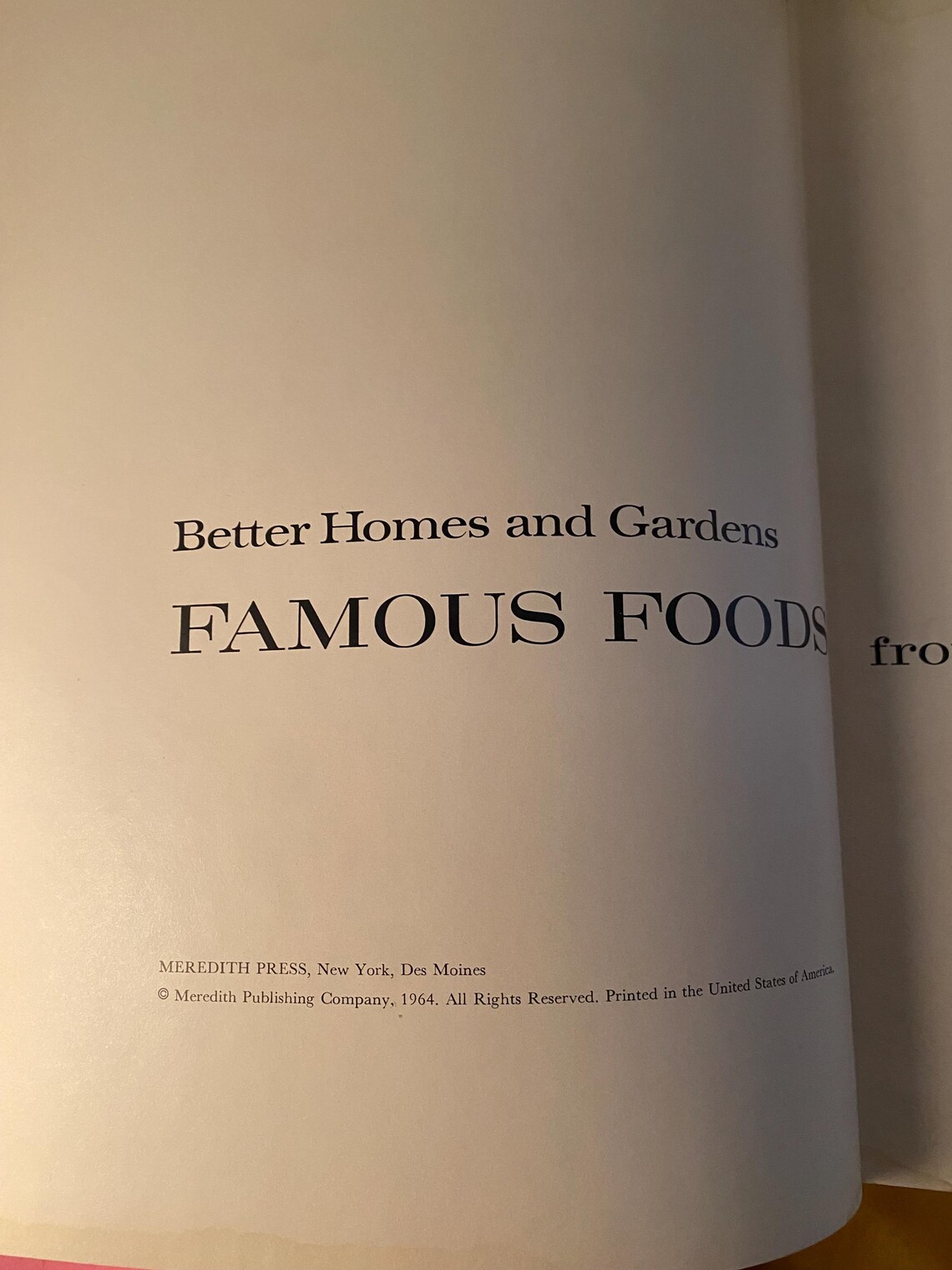 Better Homes and Gardens Famous Foods From Famous Places 1964 - Etsy