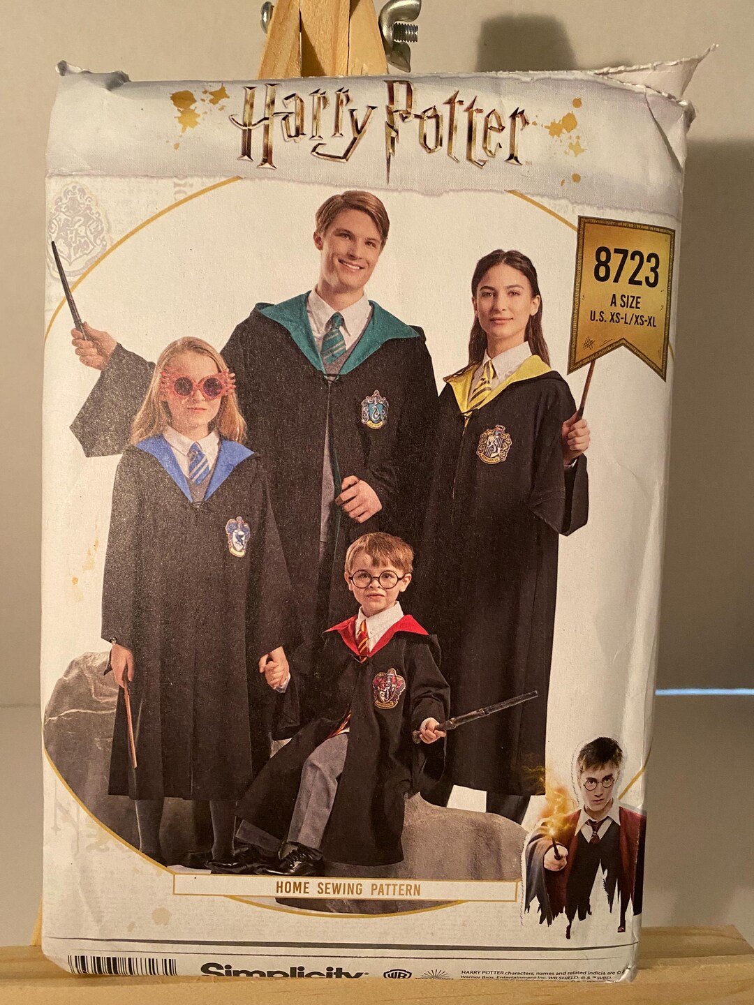 Simplicity 8723 HARRY POTTER COSTUME Unisex Child Teen Adult Pattern ...