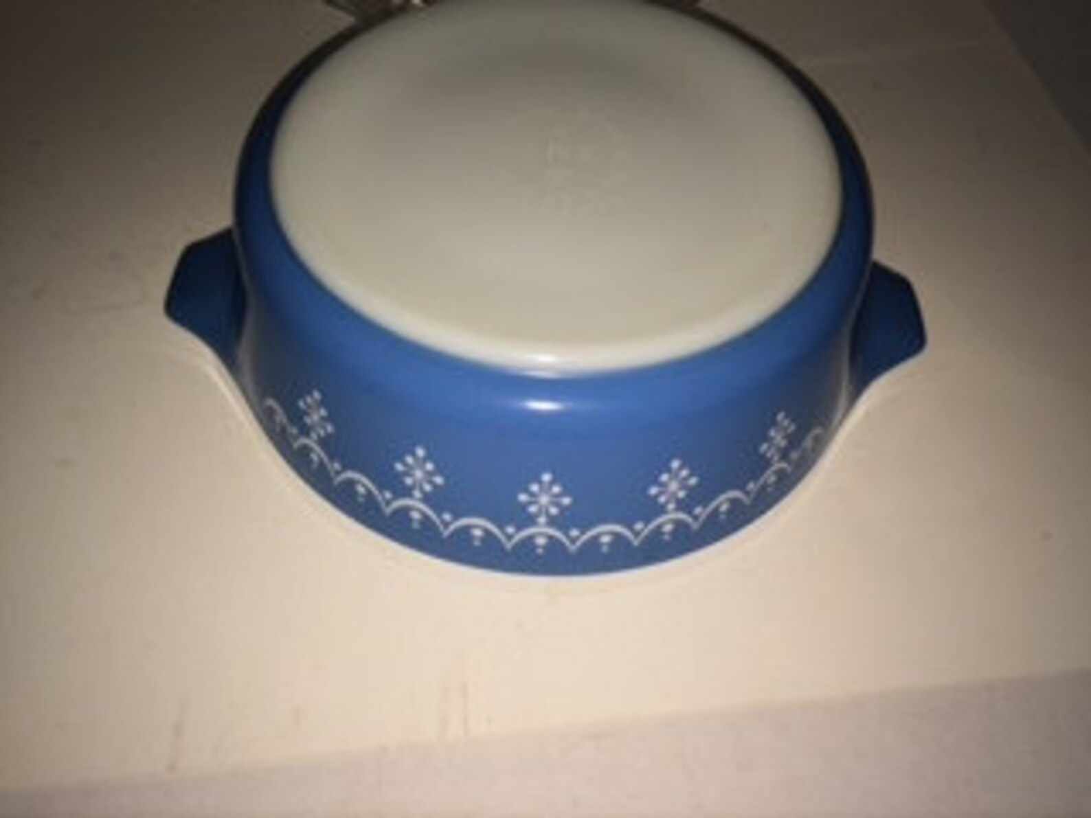 Vintage-pyrex-snowflake-blue- 1 Pt-baking-dish With Glass Lid - Etsy