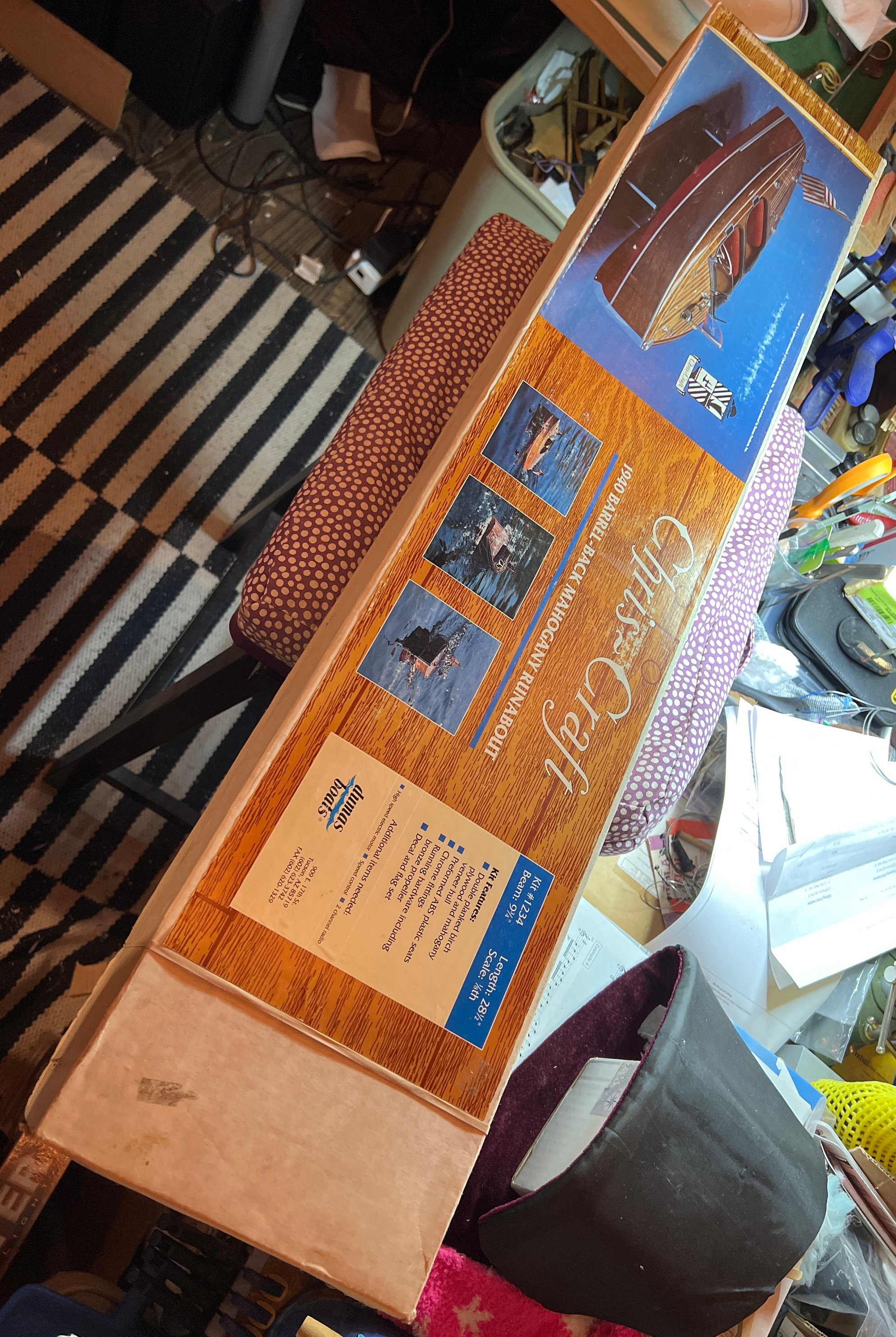 Chris Craft 1940 Barrel Back Motor Boat Kit 1234 Mahogany by - Etsy