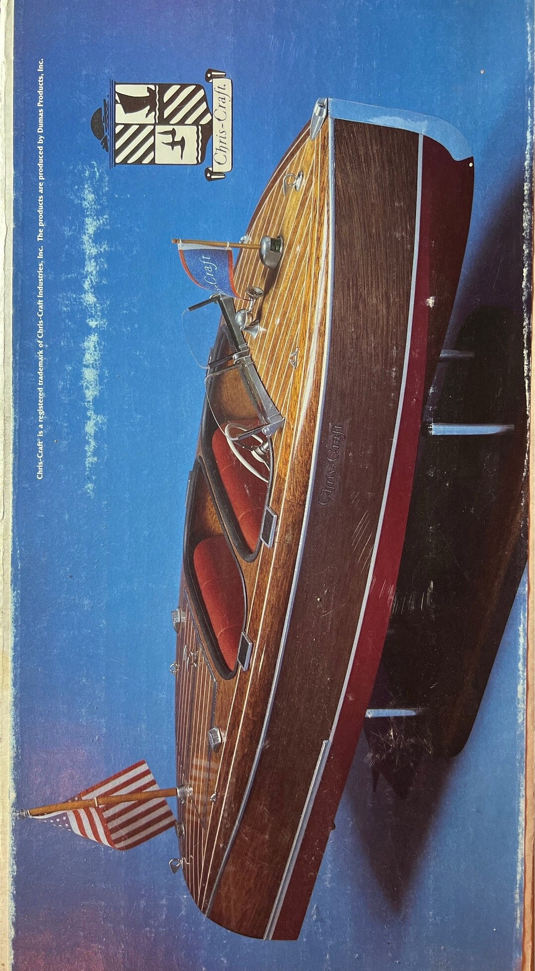Chris Craft 1940 Barrel Back Motor Boat Kit #1234 Mahogany by Dumas, 28 ...