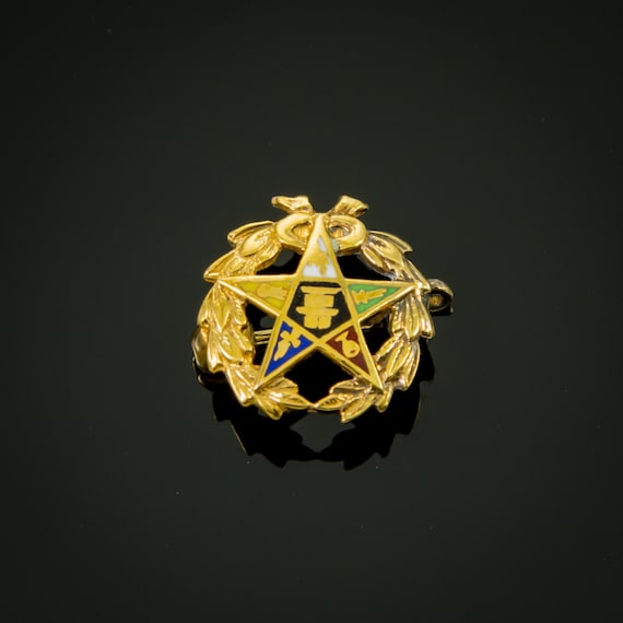 Eastern Star. Vintage Pin with Masonic Eastern Star … - Gem