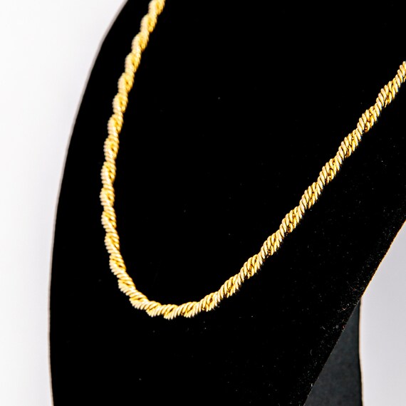 14K Gold Filled Unique Double Rope 20" Vintage Chain - Gem