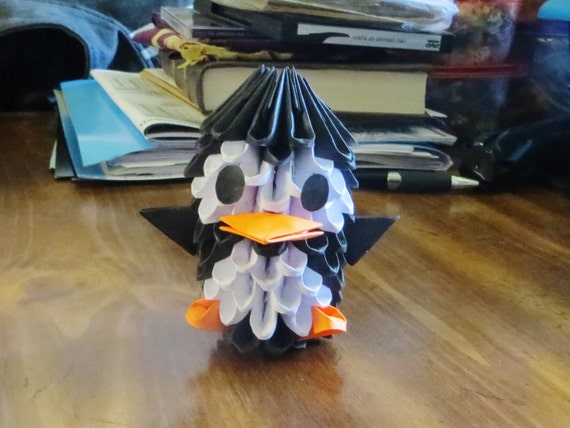 3D Origami Penguin - Etsy