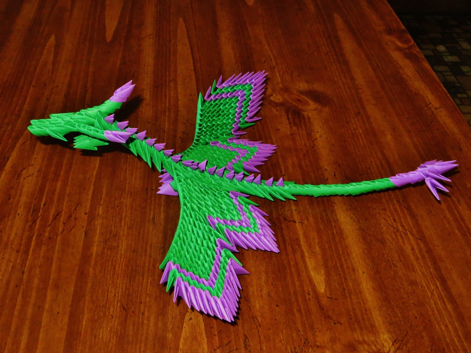 Small Origami Dragon With Wing - Etsy