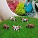 Brown and White and Brown Cows Very Small Cow Figure Perfect for Craft ...