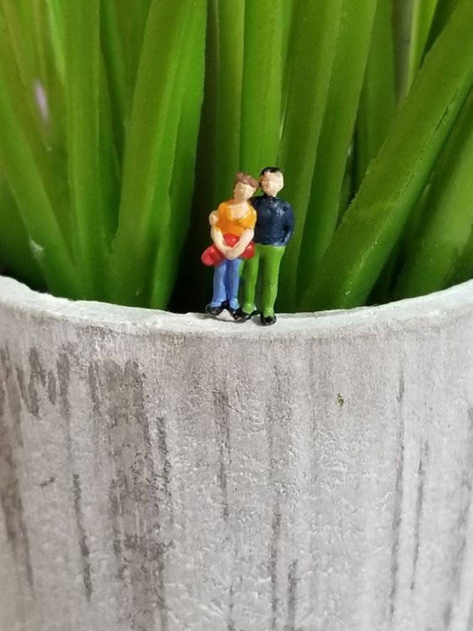 Small Micro Miniature Plastic People Couple Figure Diorama or - Etsy