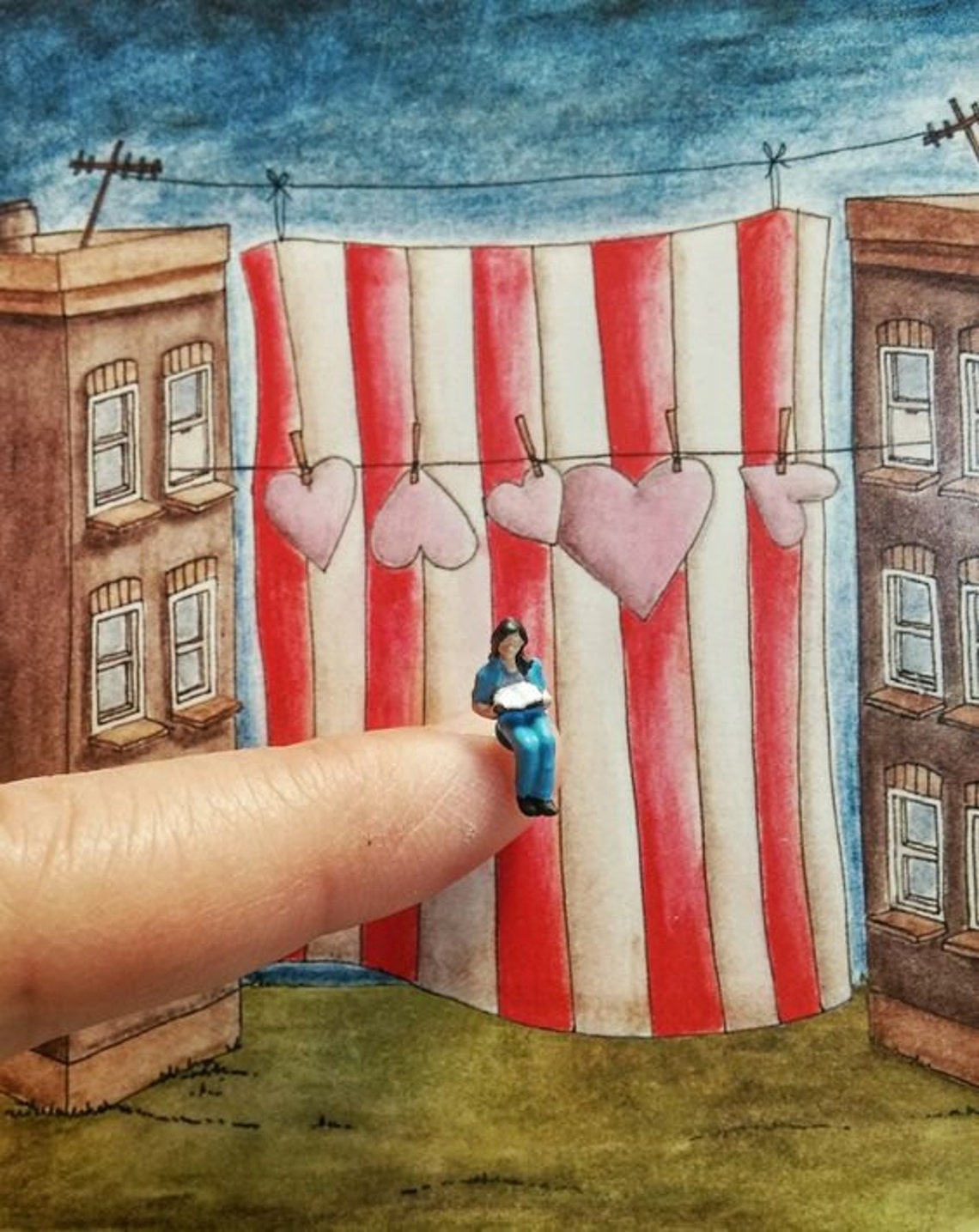 Relax Lady Reading a Book Project Plastic People Figures for | Etsy