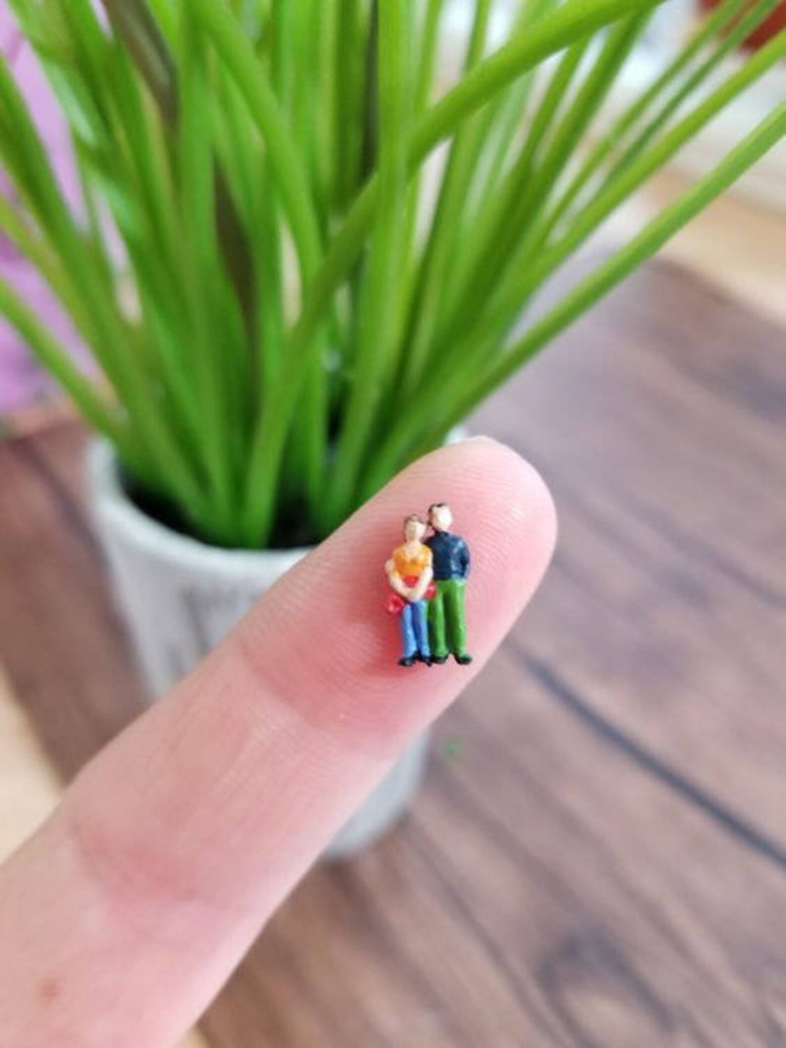 Small Micro Miniature Plastic People Couple Figure Diorama or - Etsy