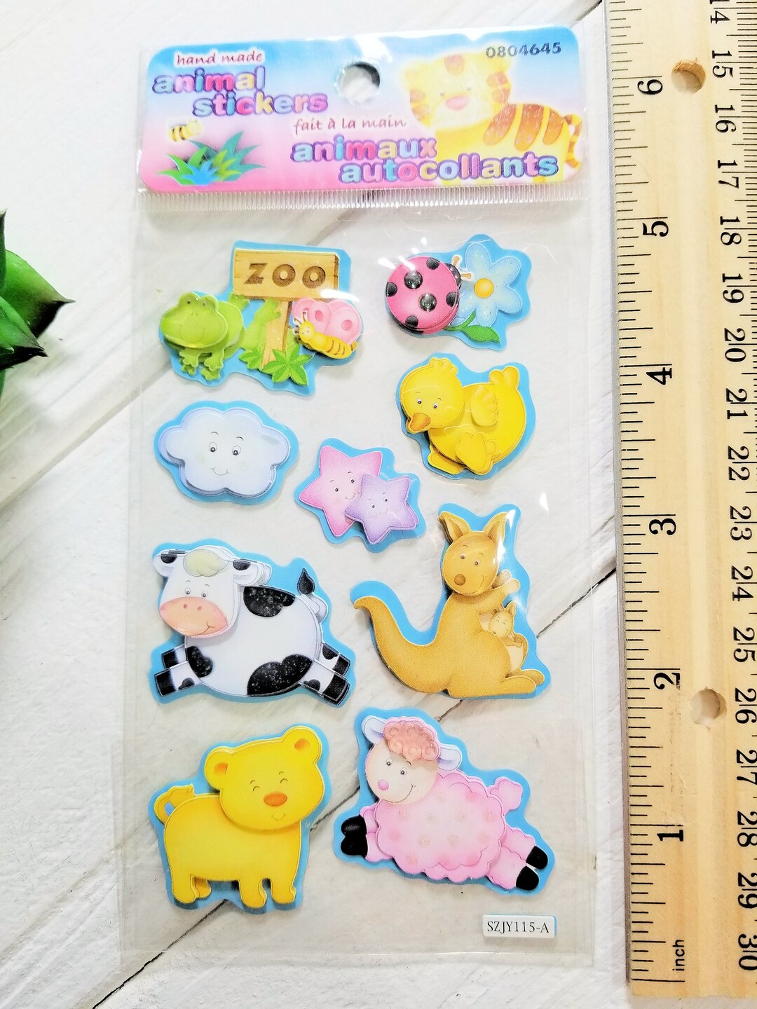 OOAK Vintage Baby Animal 3d Stickers Original Provide From My Own ...