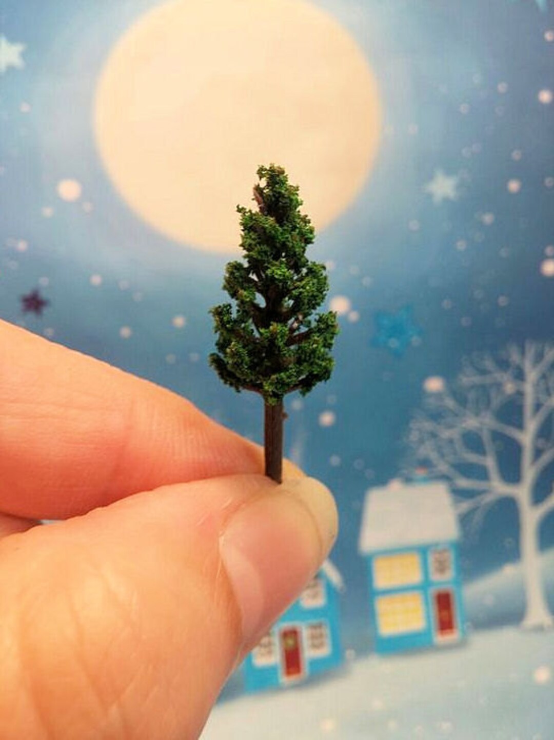 1 to 5 Miniatures Dark Green Pine Tree - Etsy