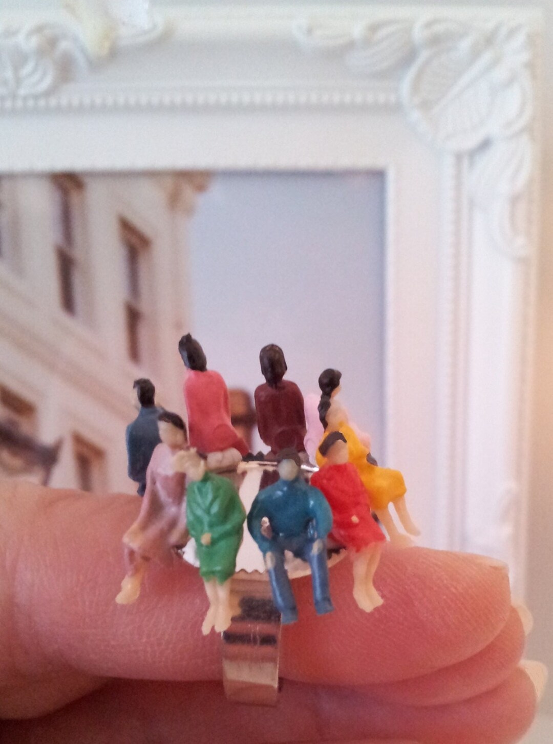 10 Plastic People Sitting Miniature Diorama Figure RING NOT INCLUDED - Etsy
