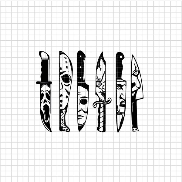 Scream Knives Svg - Etsy