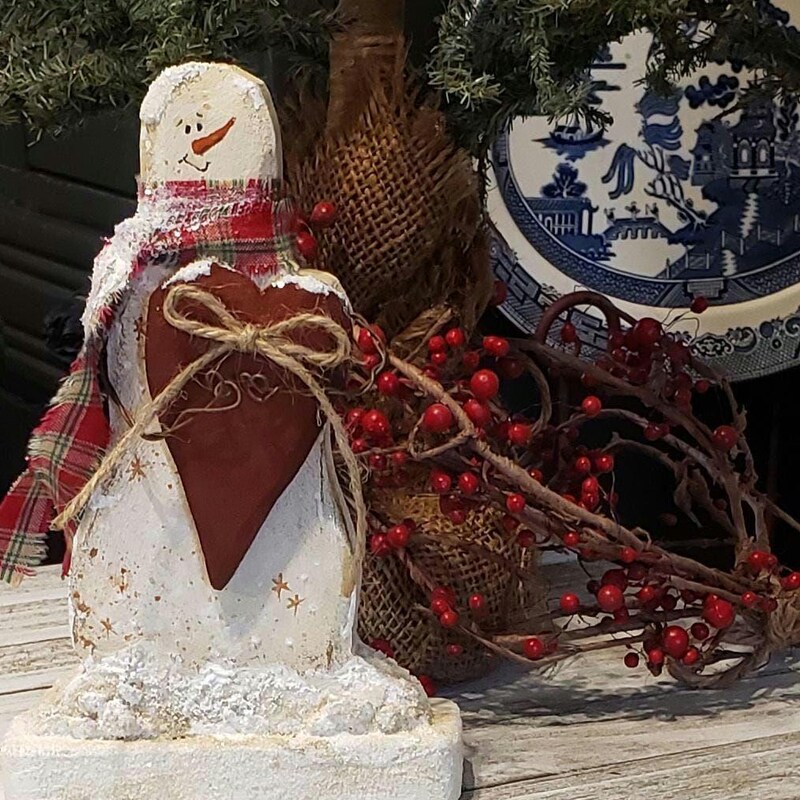 Rustic Snowman - Etsy