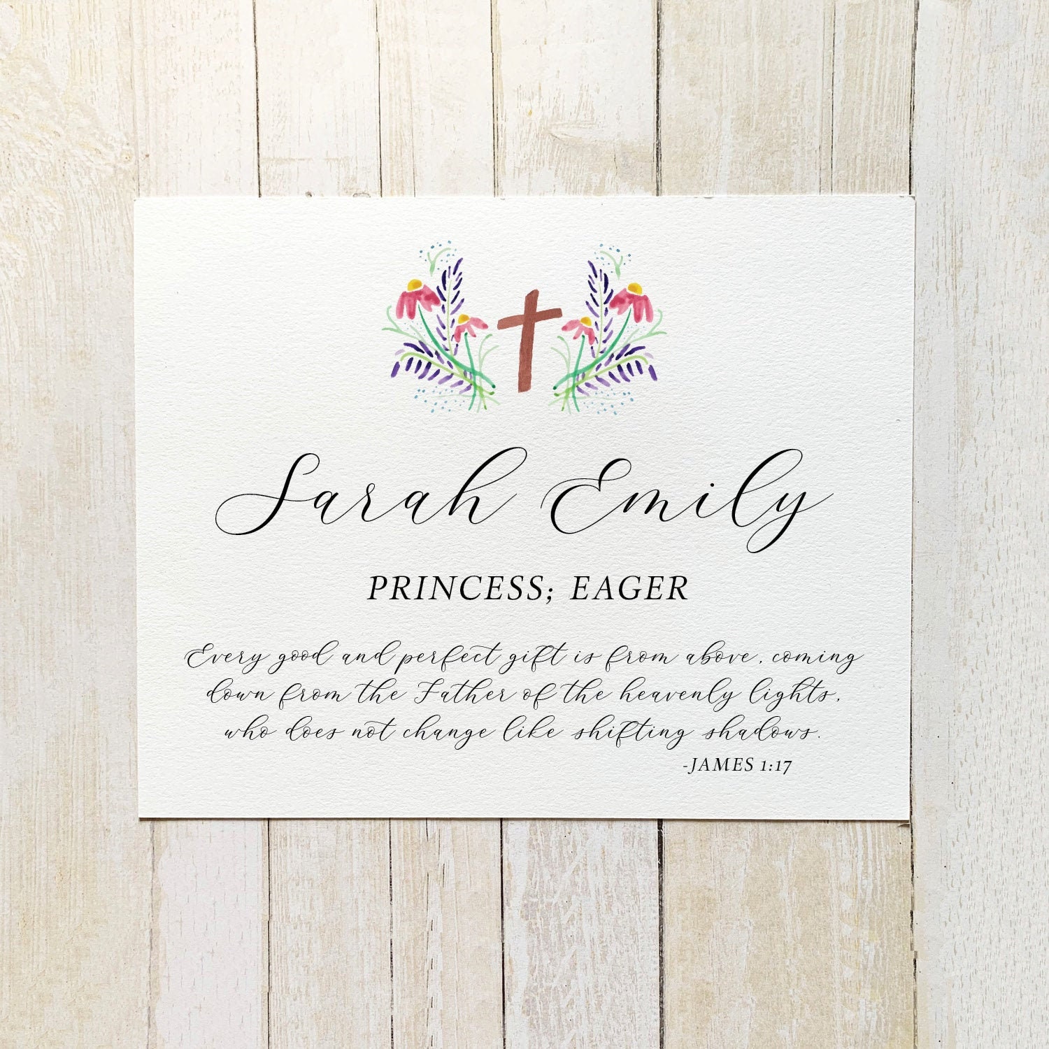 Custom Calligraphy Font and Watercolor Name Art, Name Meaning Art, Baby ...