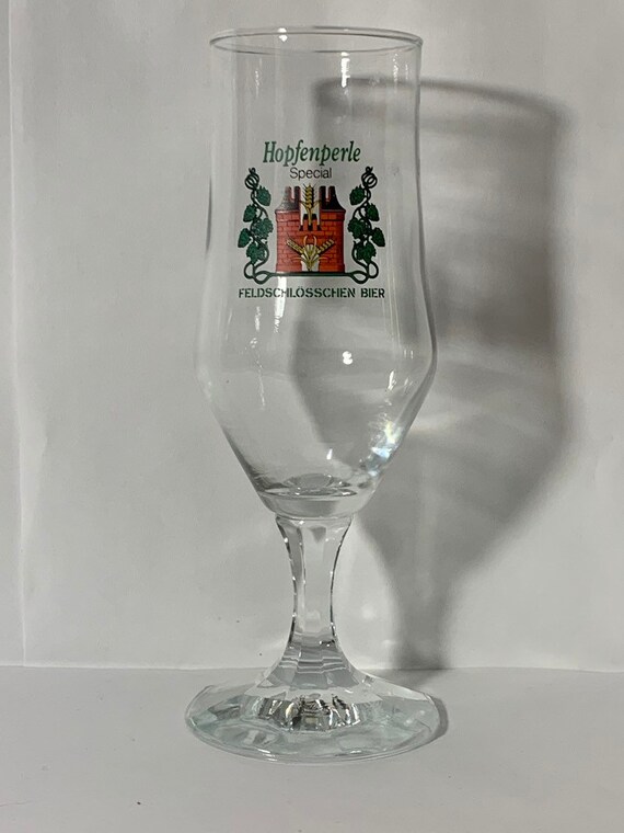 Hopfenperle Special Feldschlosschen Bier Beer Glass - Etsy