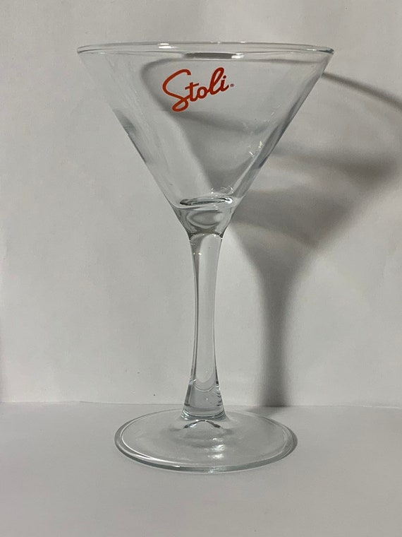 Stoli Stolichnaya Vodka Martini Cocktail Glass - Etsy