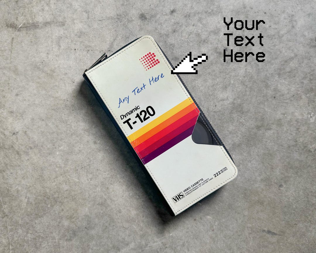 Custom VHS VCR Cassette Personalized Women's Vegan Leather Wallet - Etsy