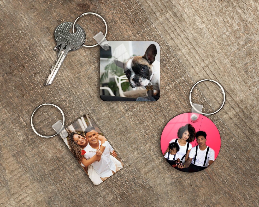 Personalized Photo Keychain Custom Key Holder Metal - Etsy