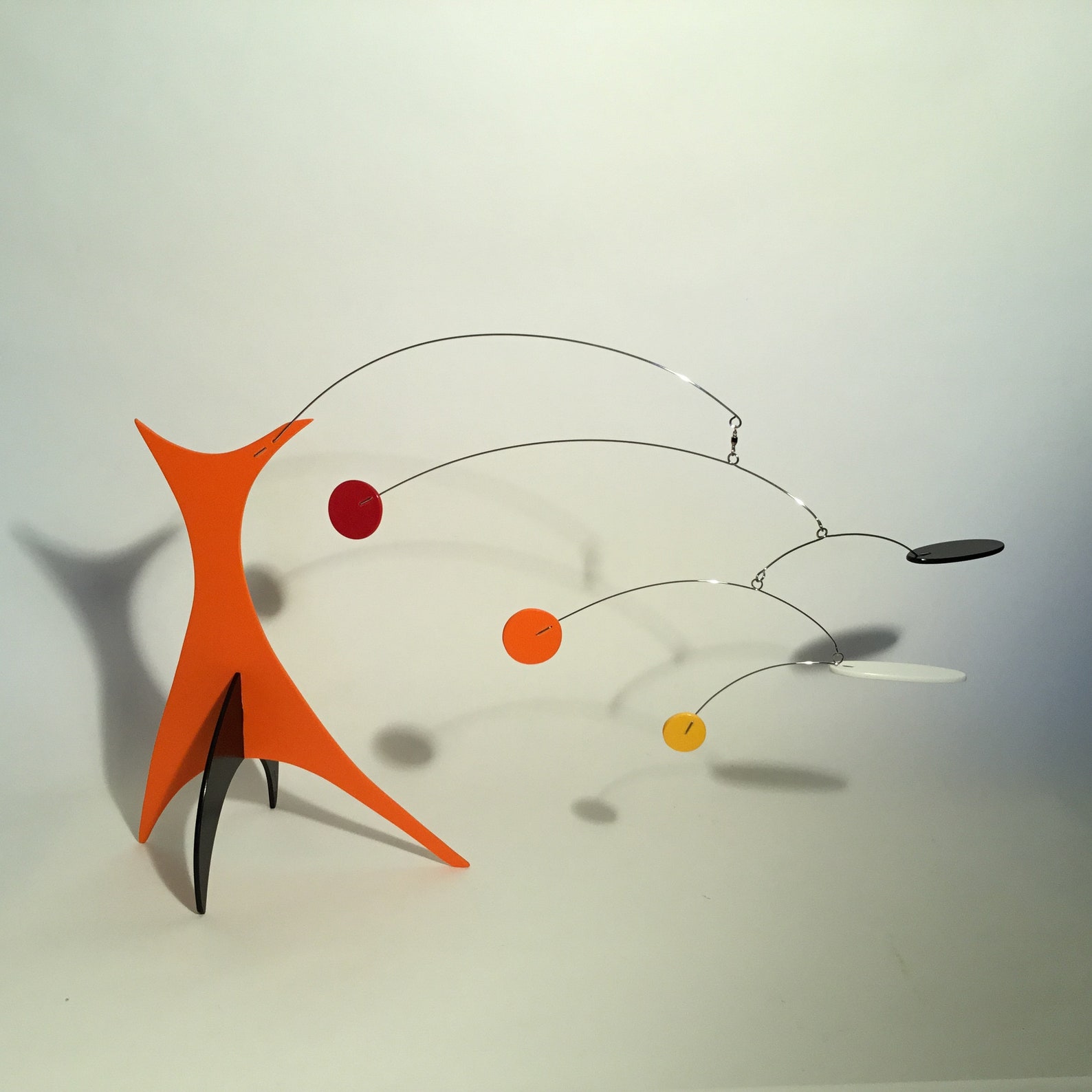 Modern S Art Stabile Sculpture Mobile Table Top Kinetic Decor Tempo ...