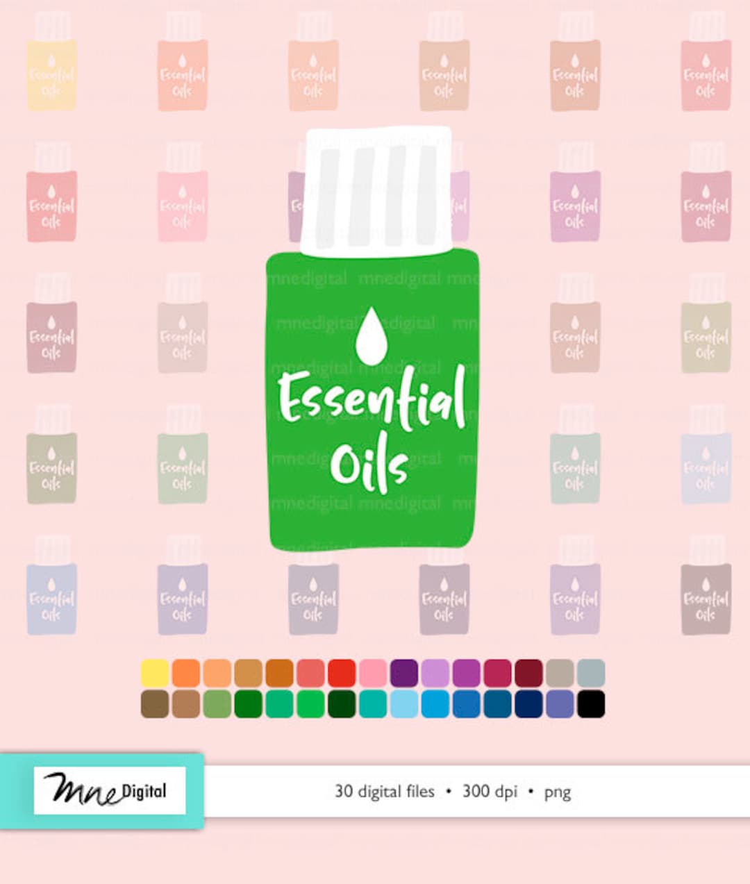 Essential Oil Clipart Clip Art PNG, Essential Oil Digital Art ...