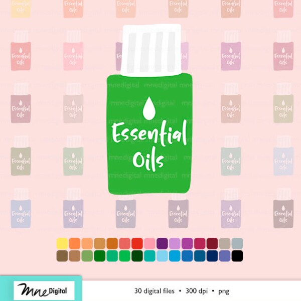 Essential Oil Clipart - Etsy