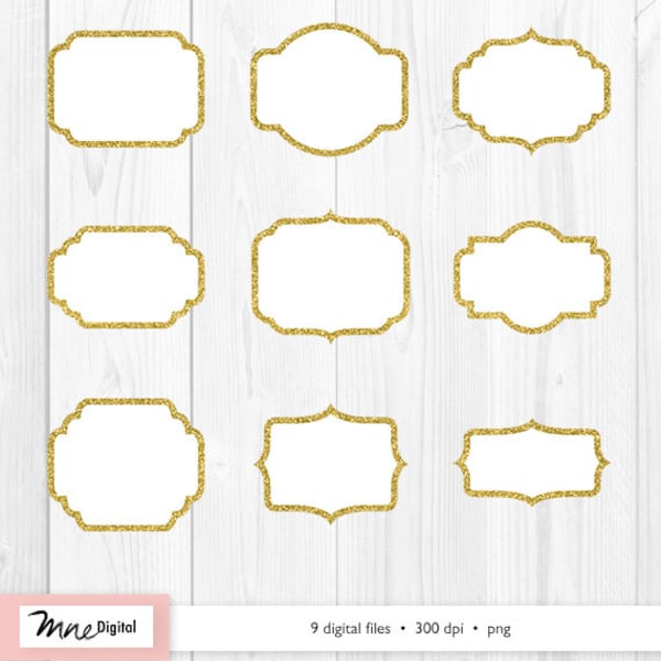 Glitter Frames - Etsy
