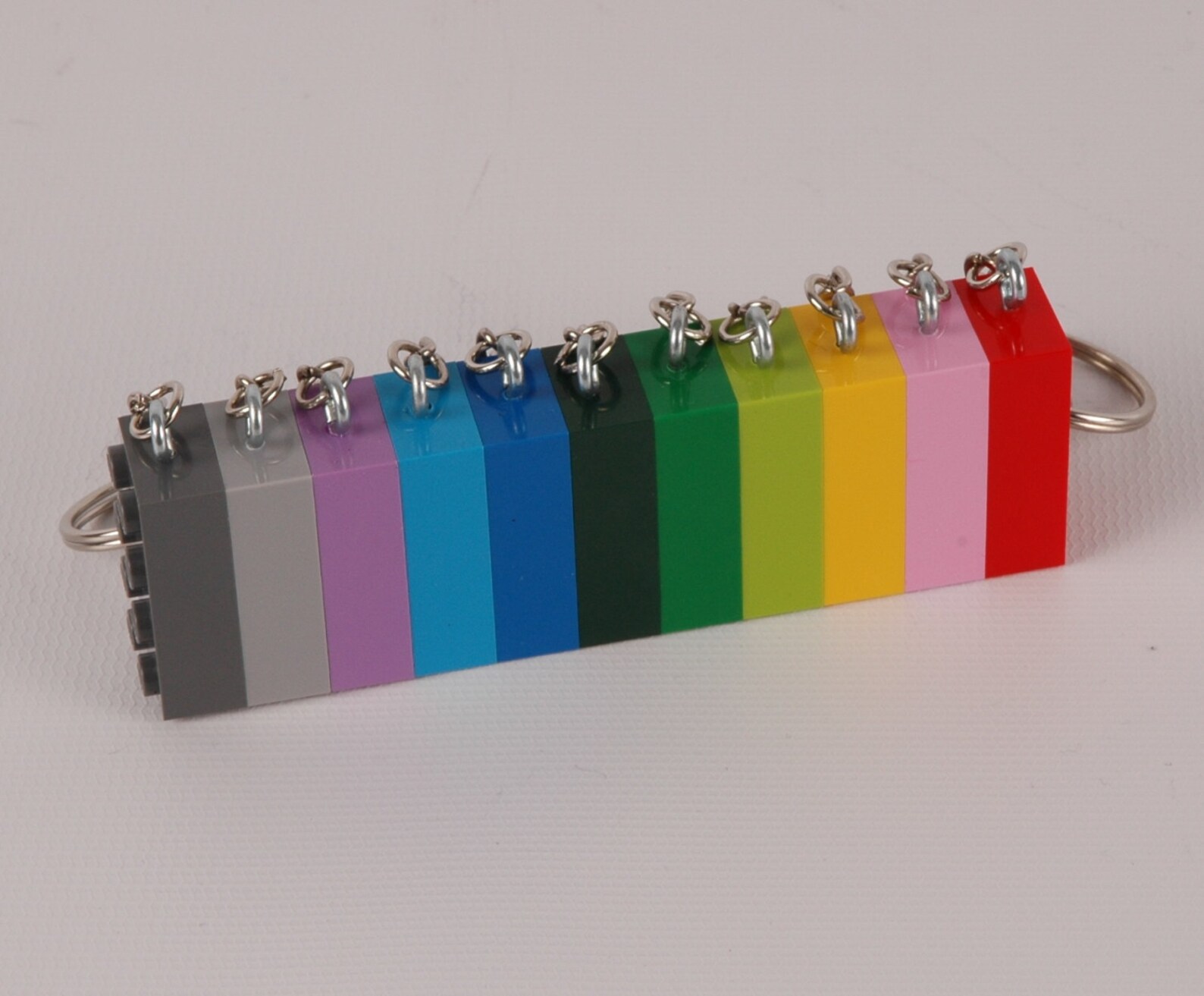 Bulk Packs of Colorful Brick Key Chain Key Ring or Zipper - Etsy