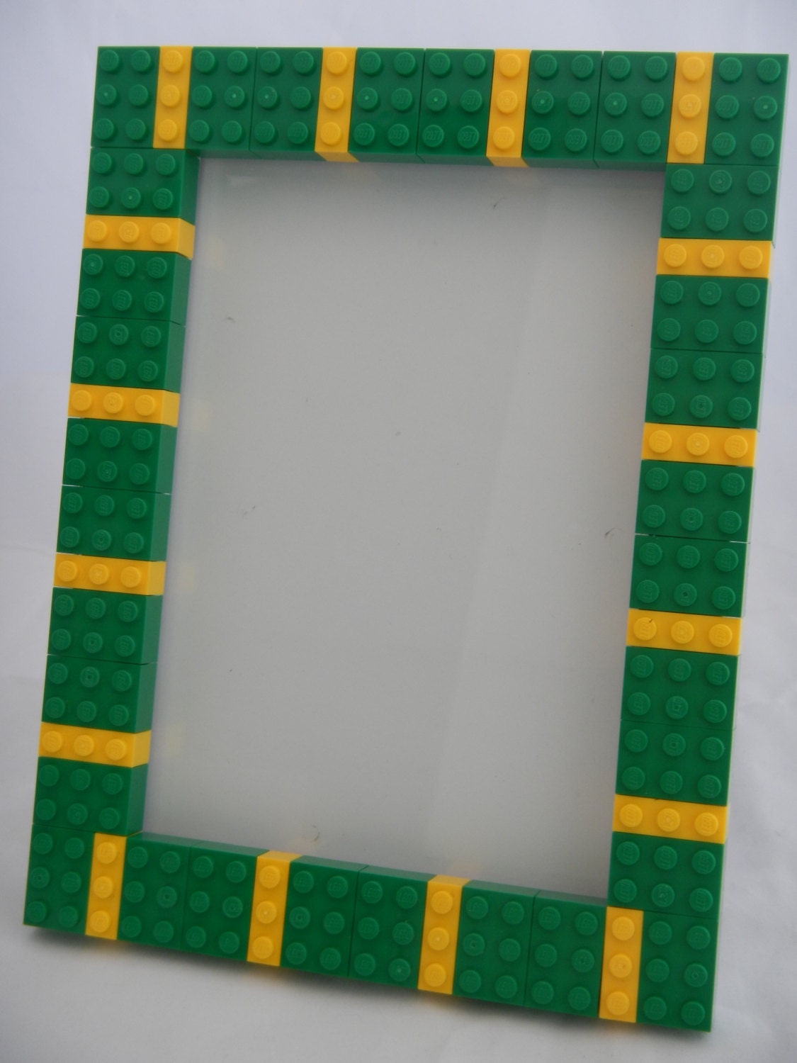 Green and Yellow 5x7 Inch Picture Frame Made Using LEGO® - Etsy