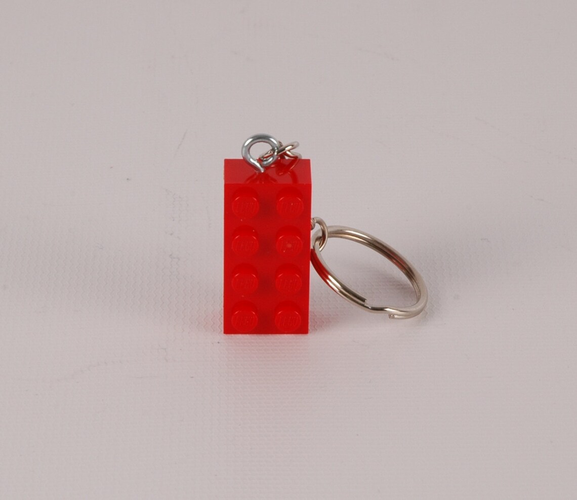 Bulk packs of colorful brick key chain key ring or zipper | Etsy